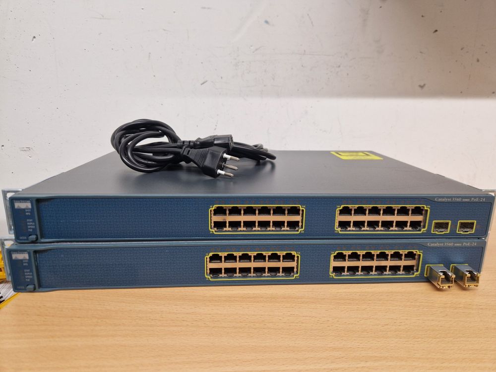 2 x Cisco Catalyst 3560 Series 24 Port PoE Switch WS-C3560 (Gebraucht ...