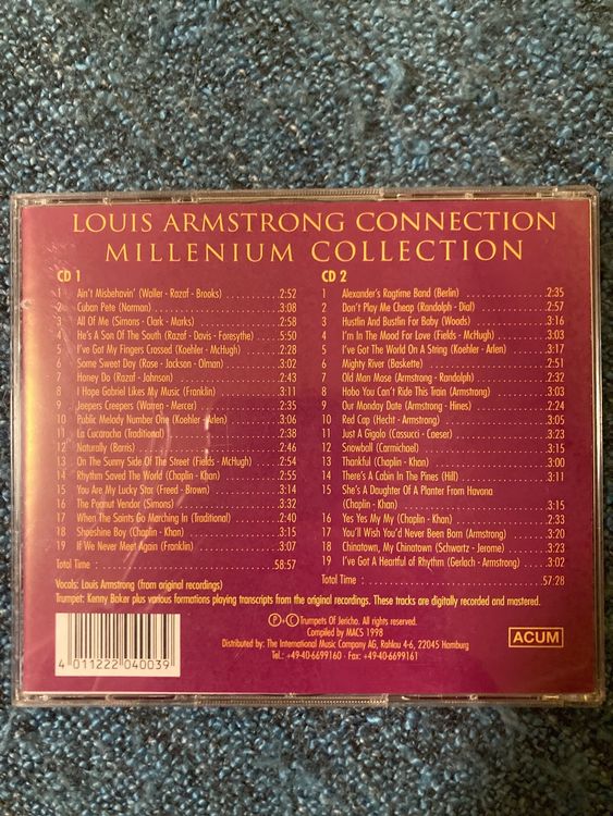 Louis Armstrong - Millenium Collection (2CD) | Kaufen auf Ricardo