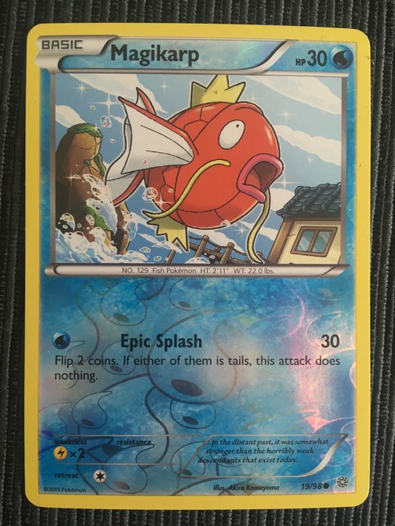 Pokemon Magikarp Reverse Holo XY Ancient Origins near Mint (Neu (gemäss ...