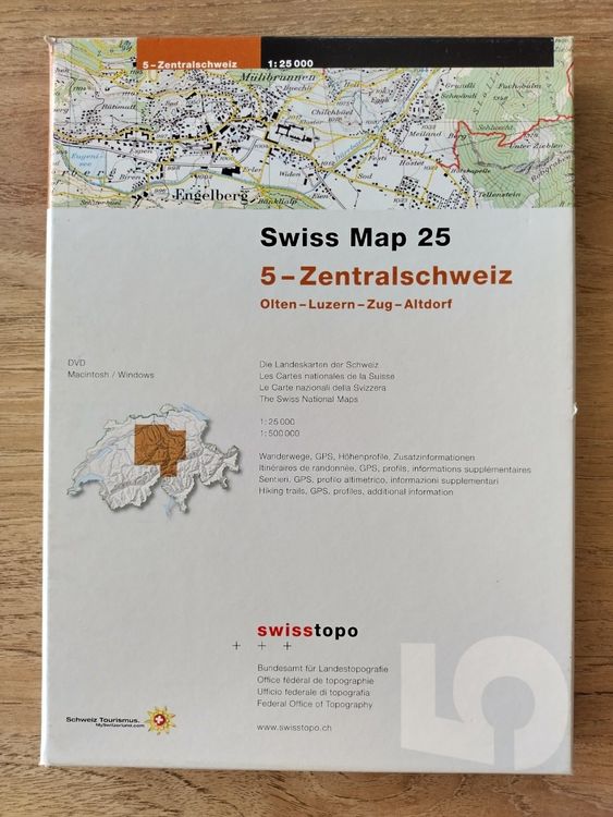Swiss Map 25 / 5 - Zentralschweiz und Swiss Map 25 / 6 - Ost (Gebraucht ...