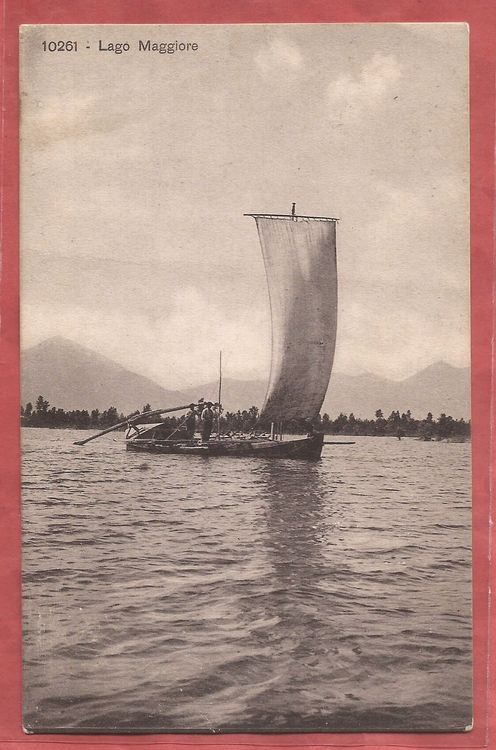 Lago Maggiore Segelboot - 1925 in Locarno gestempelt - Bug | Kaufen auf ...