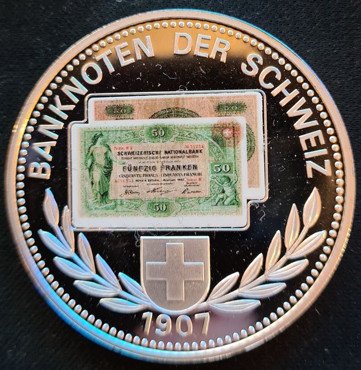 Silber Münze Banknoten der Schweiz CHF 50 (Neu (gemäss Beschreibung ...