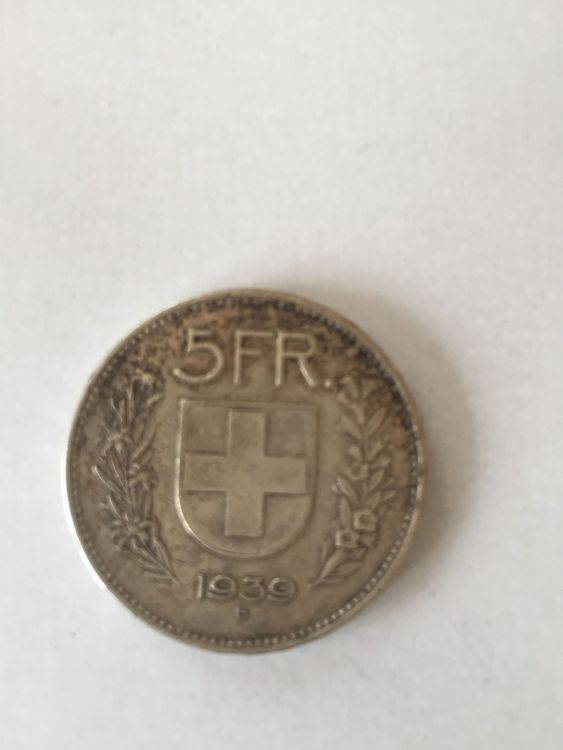 5 Franken 1939 | Kaufen auf Ricardo