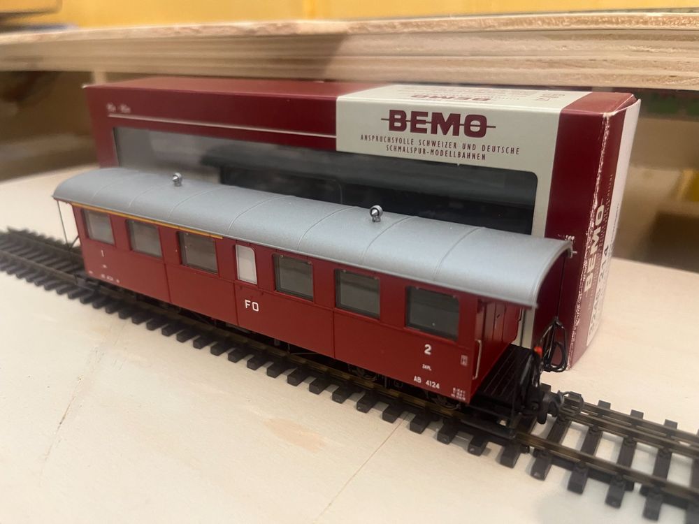 Bemo 3246 214 - FO AB 4124 Plattformwagen (Gebraucht) in Rickenbach b. Wil für CHF 89 – mit ...