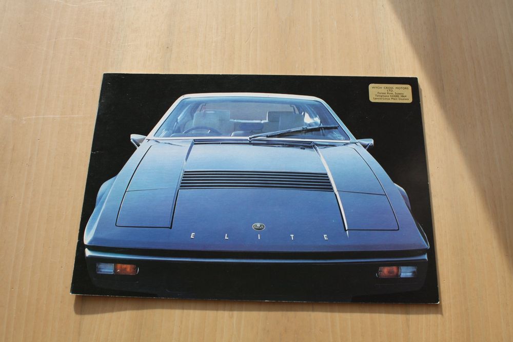 Lotus Elite Prestige Prospekt 1976 (Gebraucht) in Wikon für CHF 29 ...