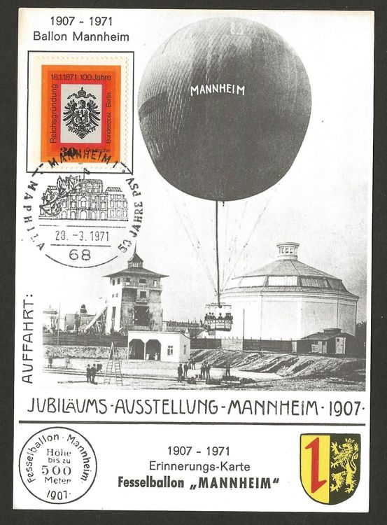 Flugpost Ballon Deutschland Mannheim 1971 | Kaufen auf Ricardo