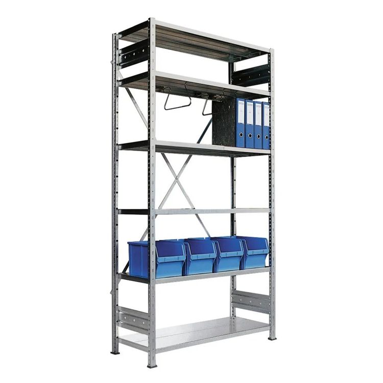 Errex Gestell - Metall, Höhe 240 cm, Tiefe 30 cm, 8 Tablare (Gebraucht ...