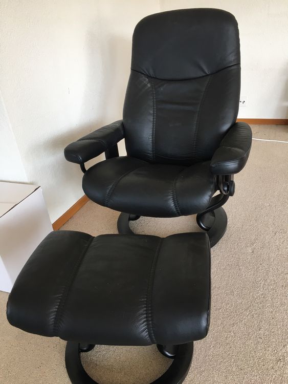 Stressless Sessel Leder Schwarz | Kaufen auf Ricardo