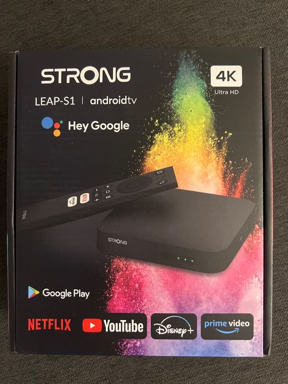 STRONG Android TV 4k Box Leap-S1 Receiver NEU (Neu und originalverpackt ...