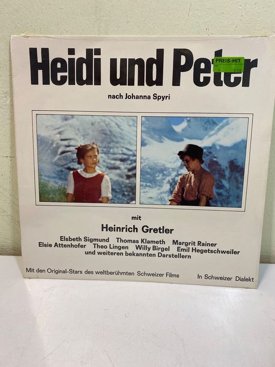 LP Heidi und Peter nach Jonanna Spyri original verpackt (Neu und originalverpackt) in Hindelbank ...