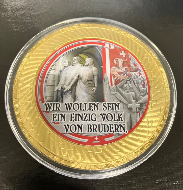 Schweizer Gedenkmedaille "Wir wollen sein ein einzig Volk" (Neu (gemäss ...
