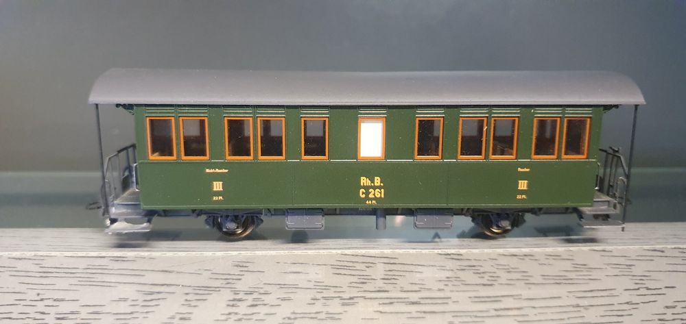 BEMO: RHB NOSTALGIE PERSONENWAGEN C 261 GRÜN OVP | Kaufen auf Ricardo