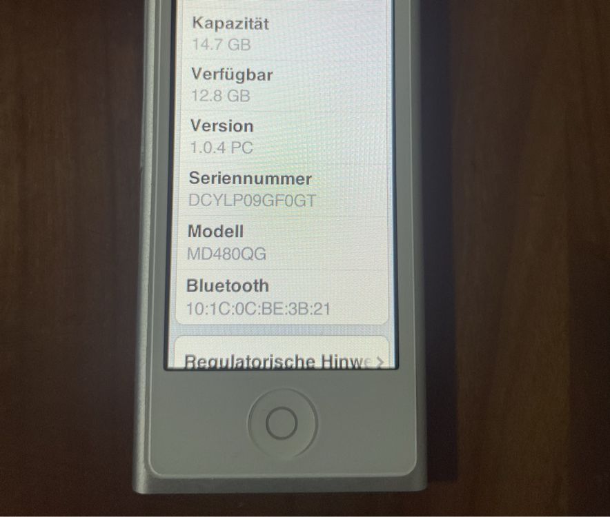 Apple iPod Nano 7. Generation, Silber, Top Zustand! (Gebraucht) in ...