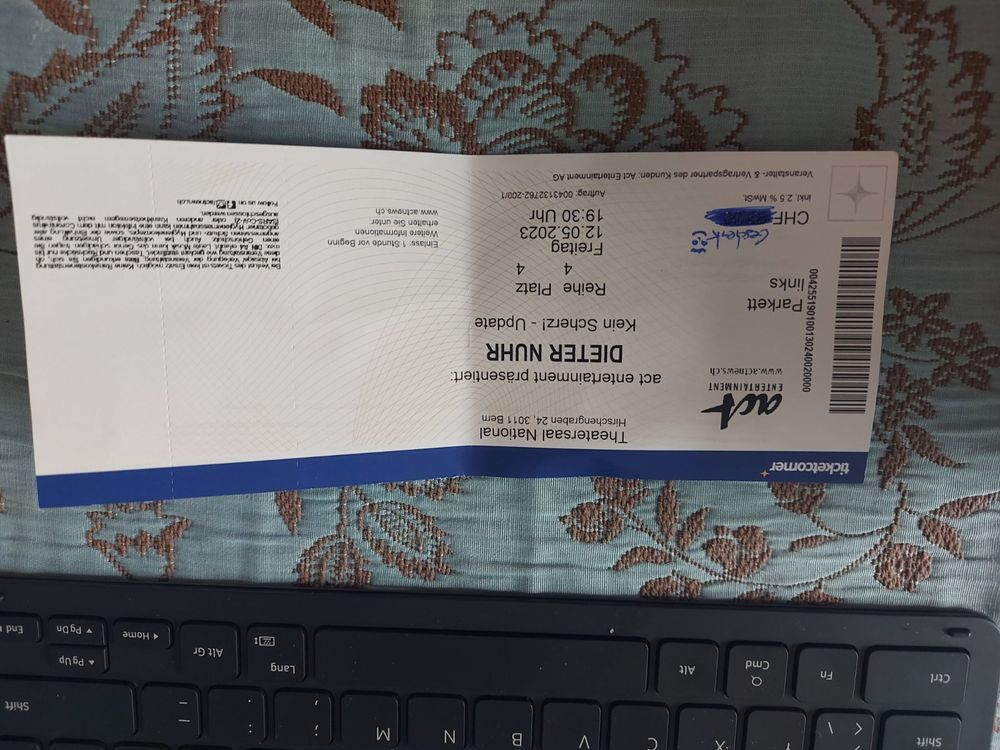 Ticket Dieter Nuhr,12.5 Bern | Kaufen auf Ricardo