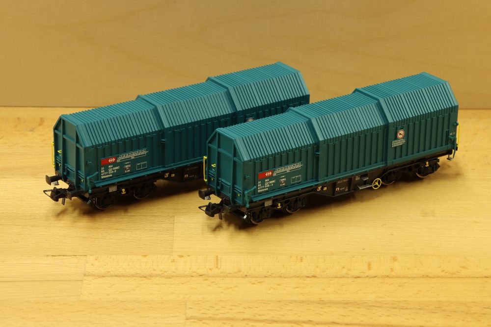 Roco 77048 2-tlg. Set: Teleskophaubenwagen, SBBC (Gebraucht) in ...