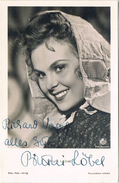 Bruni Löbel 1920-2006 Autogramm signiert Vintage Foto 9x14cm (Gebraucht) in Bischofszell für CHF ...