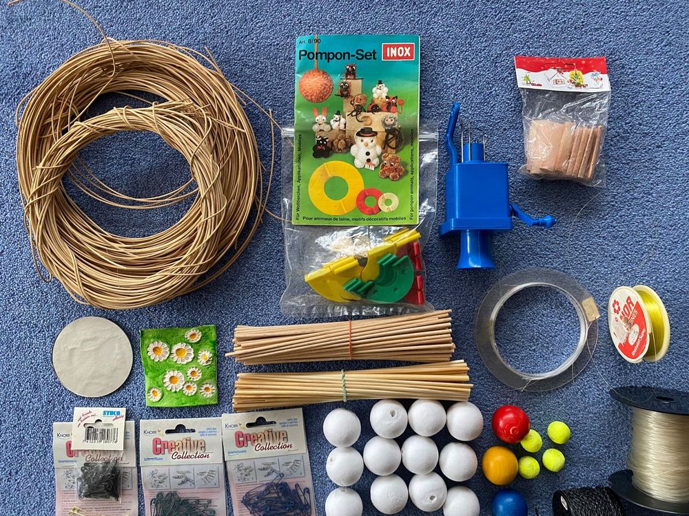 Verschiedenes Bastel-Material inkl. Artikel aus Holz | Kaufen auf Ricardo