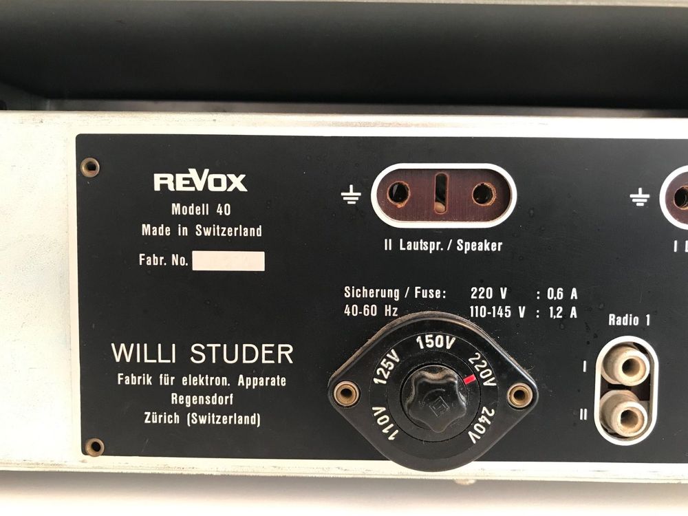 Revox 40 Stereoverstärker | Kaufen auf Ricardo