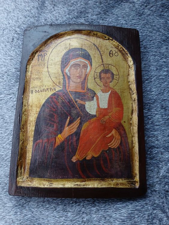ab 1 FR. BYZANTINISCHE ANTIKE IKONE handbemalt Zertifikat (Gebraucht) in Steinhuserberg für CHF ...
