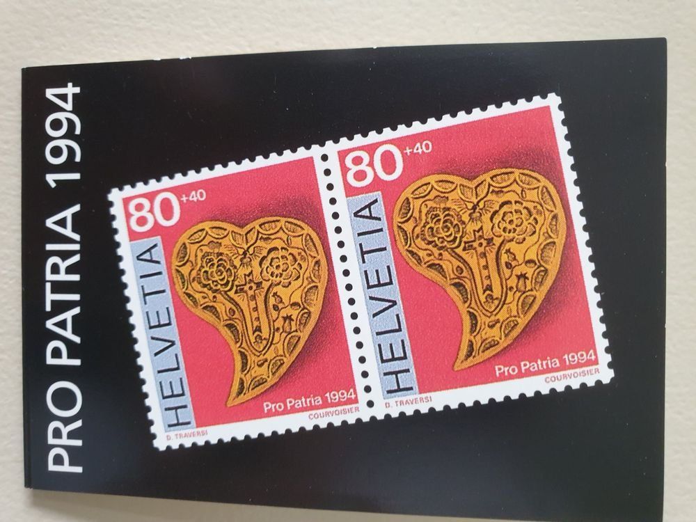 PPC1994 - Carnet Pro Patria 1994 1er j. (Usato) a Trélex per CHF 2 ...