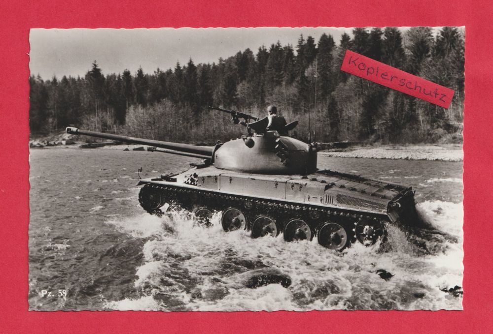 Schweizer Armee Foto-AK mittelschwere Kampfpanzer Pz. 58 (Gebraucht) in Zürich für CHF 16.5 ...