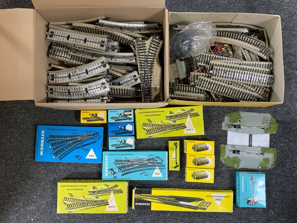 Grosses Märklin M-Gleis Schienen Konvolut (Gebraucht) in Mettmenstetten für CHF 35 – nur ...