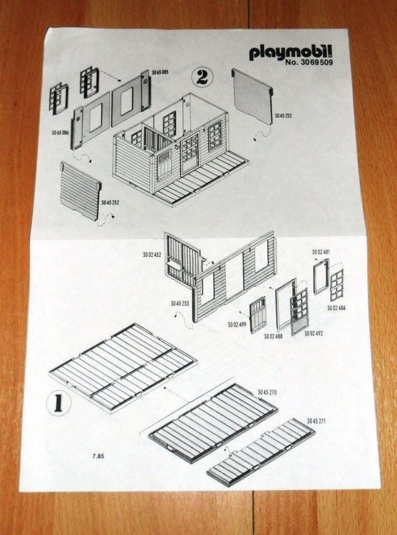 Playmobil 3423 Sheriff‘s Office Western Set von 1983 (Gebraucht) in ...