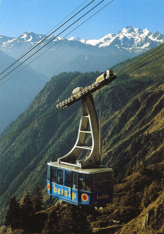 Blatten bei Naters VS - Luftseilbahn um 1990 (Gebraucht) in Niedergesteln für CHF 4.5 – mit ...