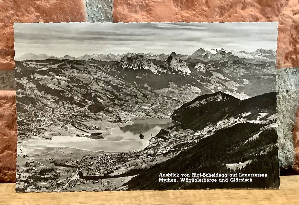 1955 - Alte Foto AK - Rigi-Scheidegg Lauerzersee Mythen (Gebraucht) in Root für CHF 2 – mit ...