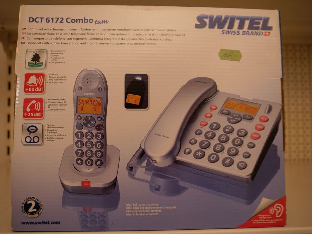 Switel Dect 6172 Combo mit 2 Tel. (Neu und originalverpackt) in Oberentfelden für CHF 50 – nur ...