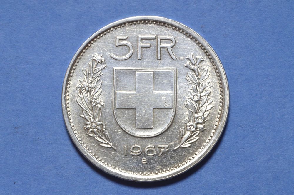 5 Franken 1967 mit 3 sterne vor Gesicht | Kaufen auf Ricardo