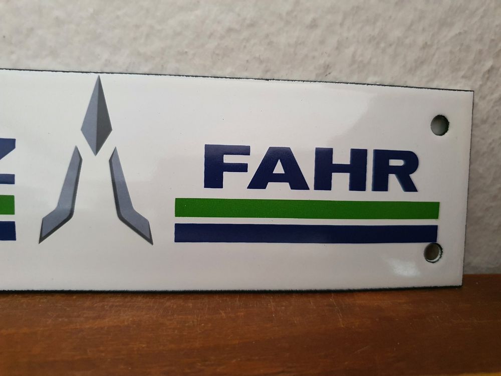 Emailschild Deutz Fahr Logo Traktor Emaille Schild Reklame | Kaufen auf ...