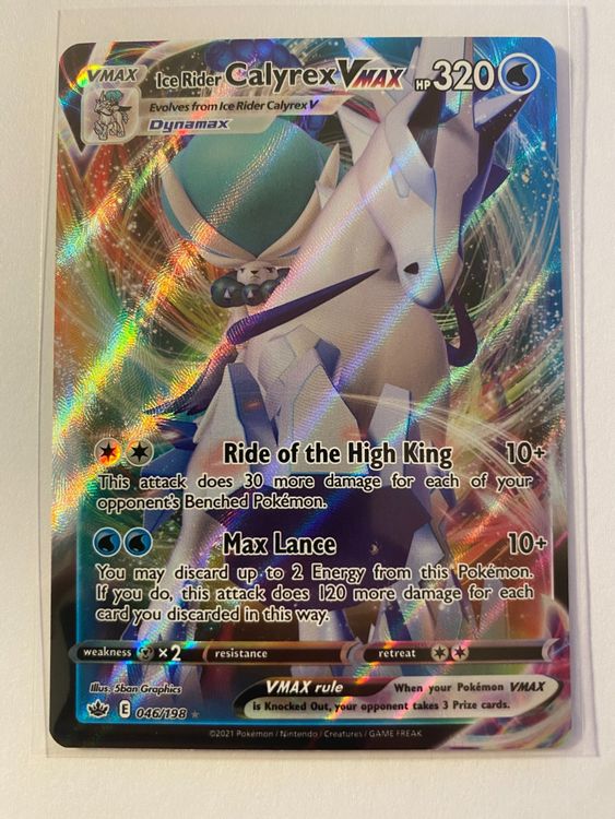 Pokemon Ice Rider Calyrex VMax 046/198 Chilling Reign EN | Kaufen auf ...