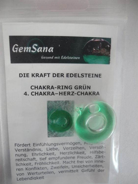 Chakra-Ring grün 4. Chakra-Herz-Chakra (Neu und originalverpackt) in ...