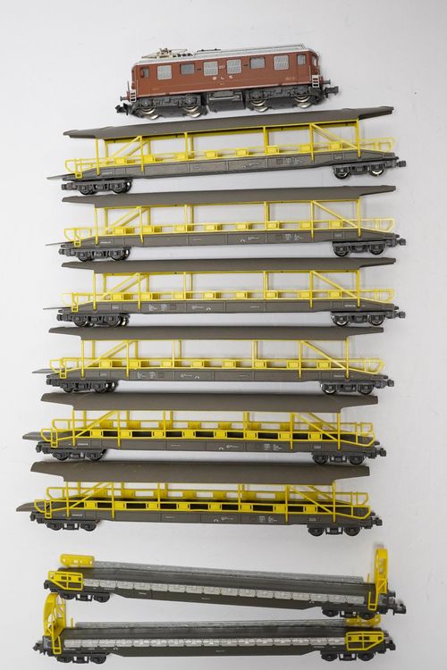 8¡ Autozug BLS Ae 4/4 mit 8 Autoverladewagen (Gebraucht) in für CHF 200 ...