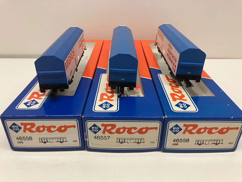 Roco 46557/58: Set 3 Wagen FS Migros - Micarna FS Bazenheid (Neu ...