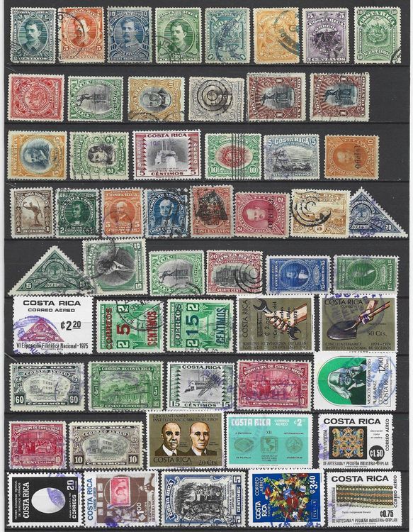 54 Timbres ( Costa-Rica ) | Kaufen auf Ricardo