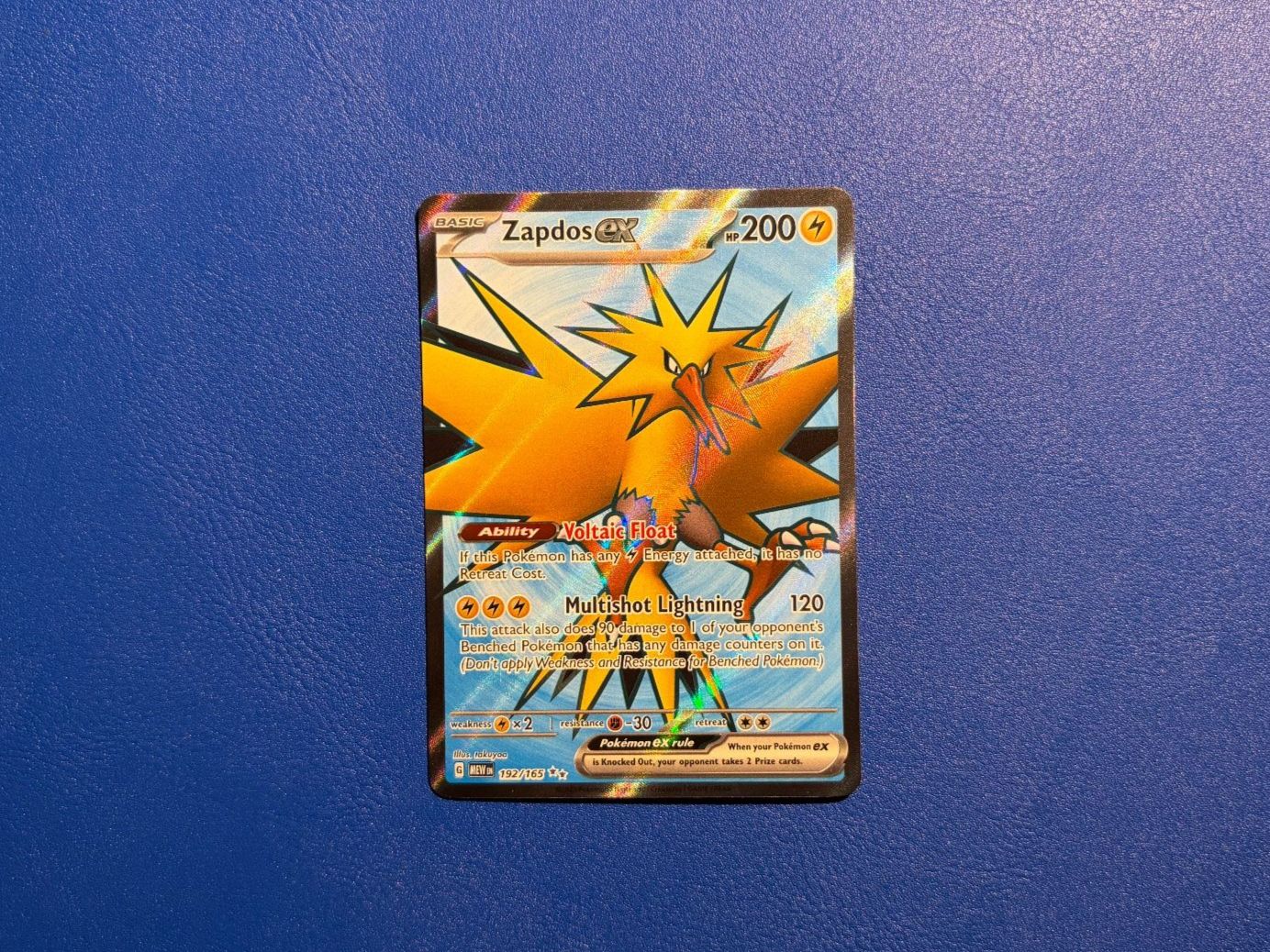 Zapdos ex (MEW 192) 151 Pokemon Karte Englisch (Neu (gemäss ...