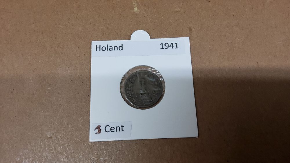 Holland 1 Cent 1941 Münze Jahrgang Kriegsjahr rar günstig (Gebraucht ...