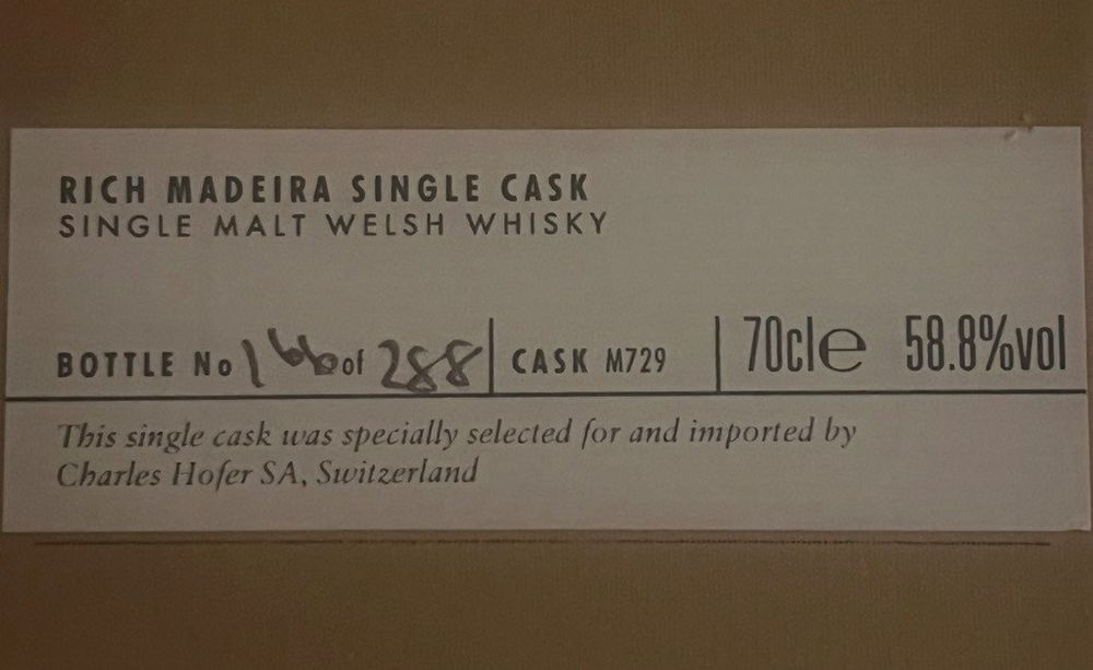 Whisky Penderyn Single Cask 58.8 % (Gebraucht) in Arlesheim für CHF 120 ...