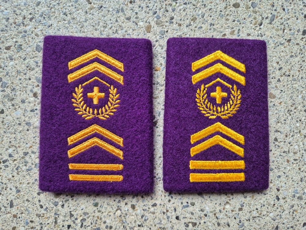 Patten Paar Chesfadjutant Militärjustitz rare *** (Neu und ...