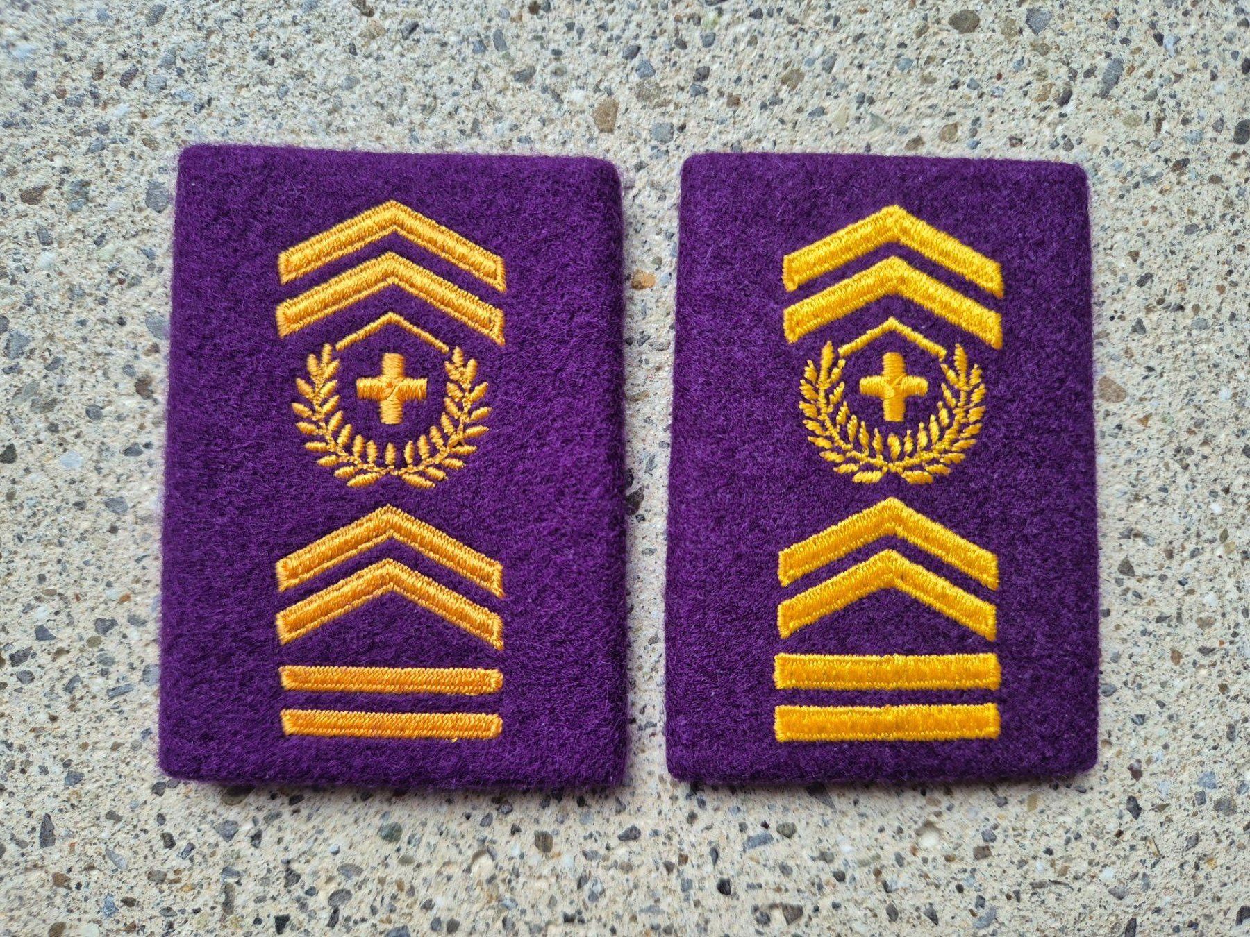 Patten Paar Chesfadjutant Militärjustitz rare *** (Neu und ...