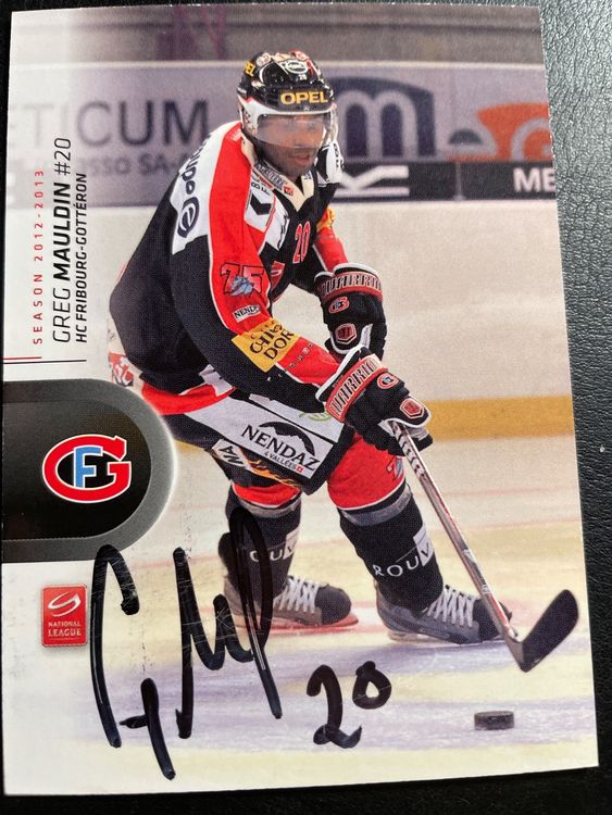 Greg Mauldin carte signée Fribourg Gotteron | Kaufen auf Ricardo