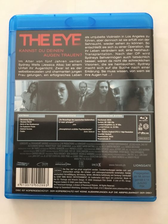 The Eye Blu Ray (Gebraucht) in Blauen für CHF 8.9 – mit Lieferung auf ...