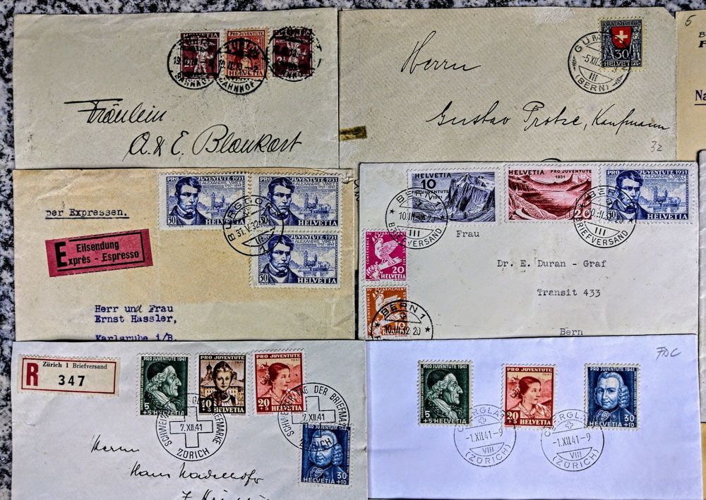 POSTEN ab 1918 alte Pro JUVENTUTE Belege Hoher KAT ab 1.- | Kaufen auf Ricardo