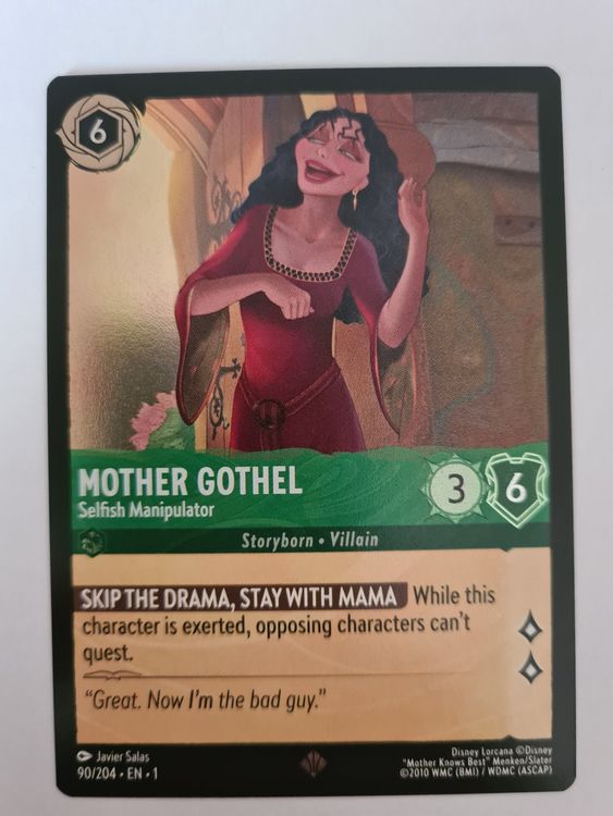 Lorcana, Mother Gothel - Selfish Manipulator, FOIL, 090 | Comprare su ... Lorcana, Mother Gothel - Selfish Manipulator, FOIL, 090 | Comprare su ...