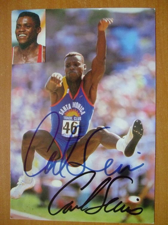 CARL LEWIS (USA) LEICHTATHLET AUTOGRAMMKARTE RARITÄT ! | Kaufen auf Ricardo