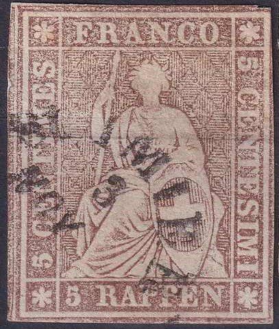 Strubel 22 hellbraun mit Ortsstempel, einwandfrei++++ (Gebraucht) in Samnaun-Compatsch für CHF 9 ...