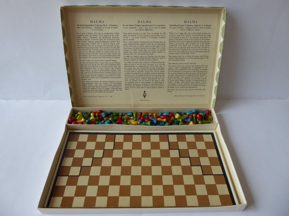 Nostalgie Halma No 26, Otto Maier Verlag, Ravensburg, antik (Gebraucht ...