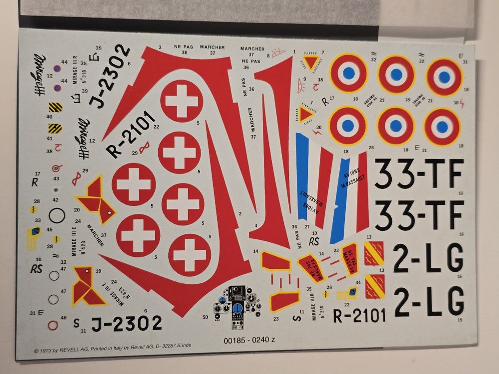 Decals Mirage III Schweizer Luftwaffe (Neu und originalverpackt) in Bützberg für CHF 10 – mit ...
